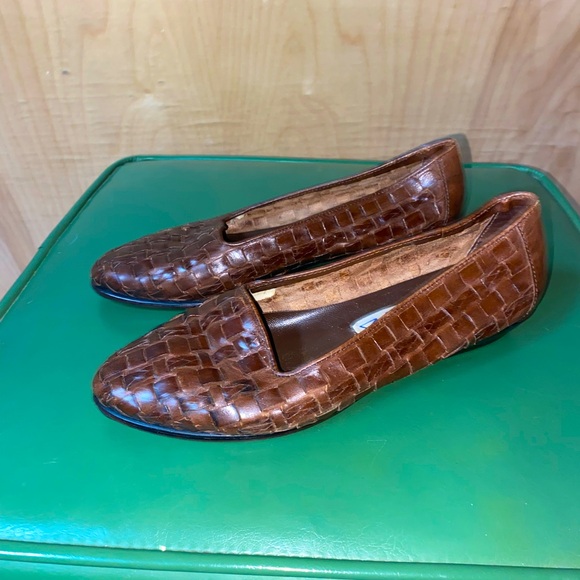 Shoes | Vintage Braided Leather Flats | Poshmark